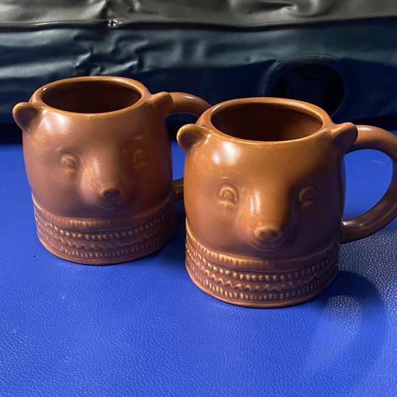 Dining | Bear Shaped Brown Ceramic Mugs | Poshmark